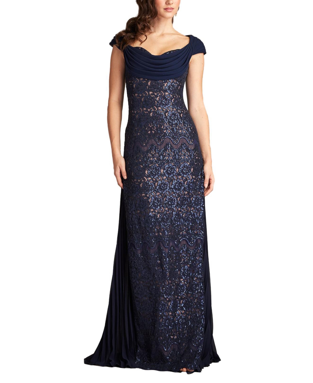 Click here for Tadashi Shoji Womens Merced Sequin Embroidered Gow... prices