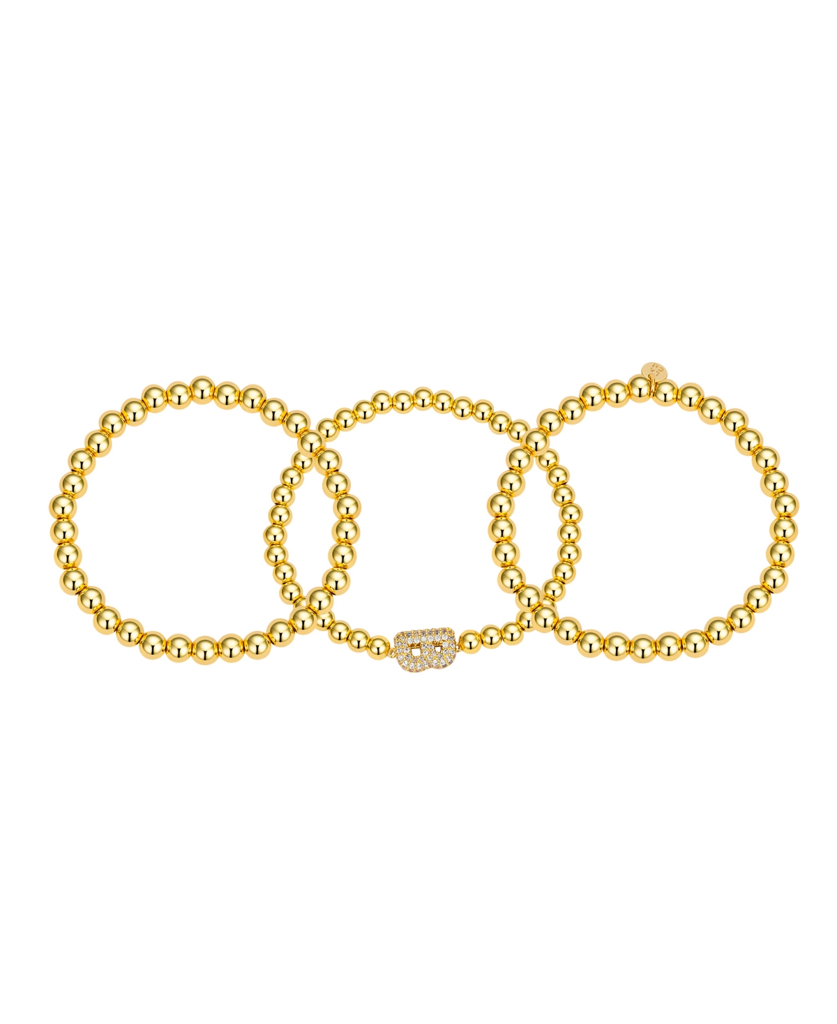 Click here for Unwritten Cubic Zirconia Bubble Initial Stretch Br... prices