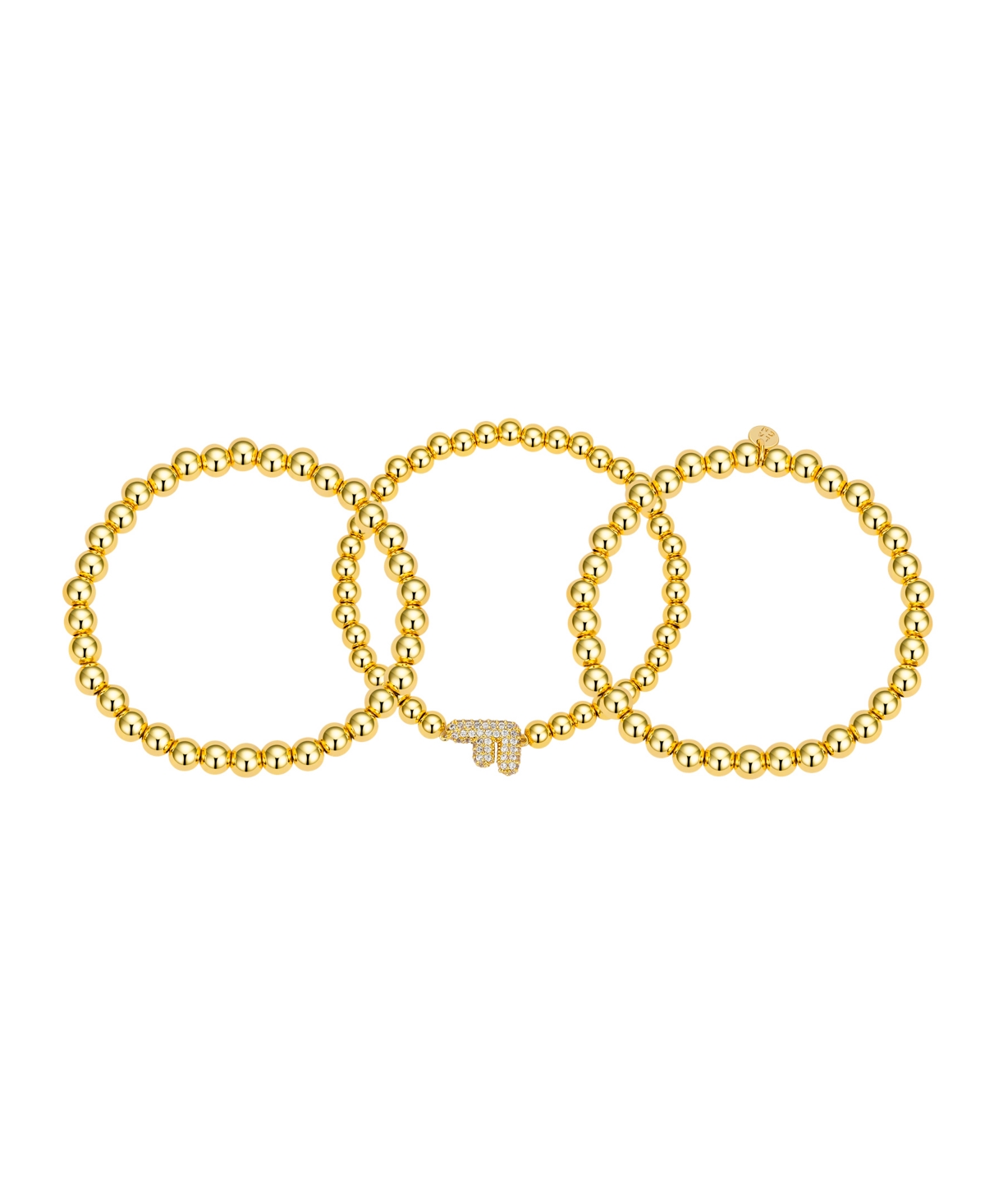 Click here for Unwritten Cubic Zirconia Bubble Initial Stretch Br... prices