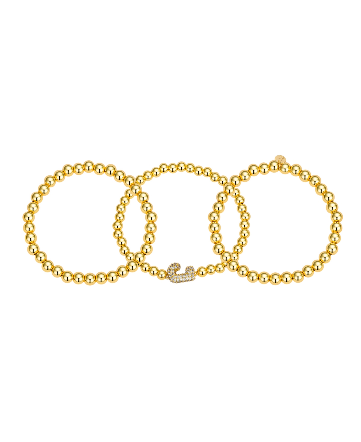 Click here for Unwritten Cubic Zirconia Bubble Initial Stretch Br... prices