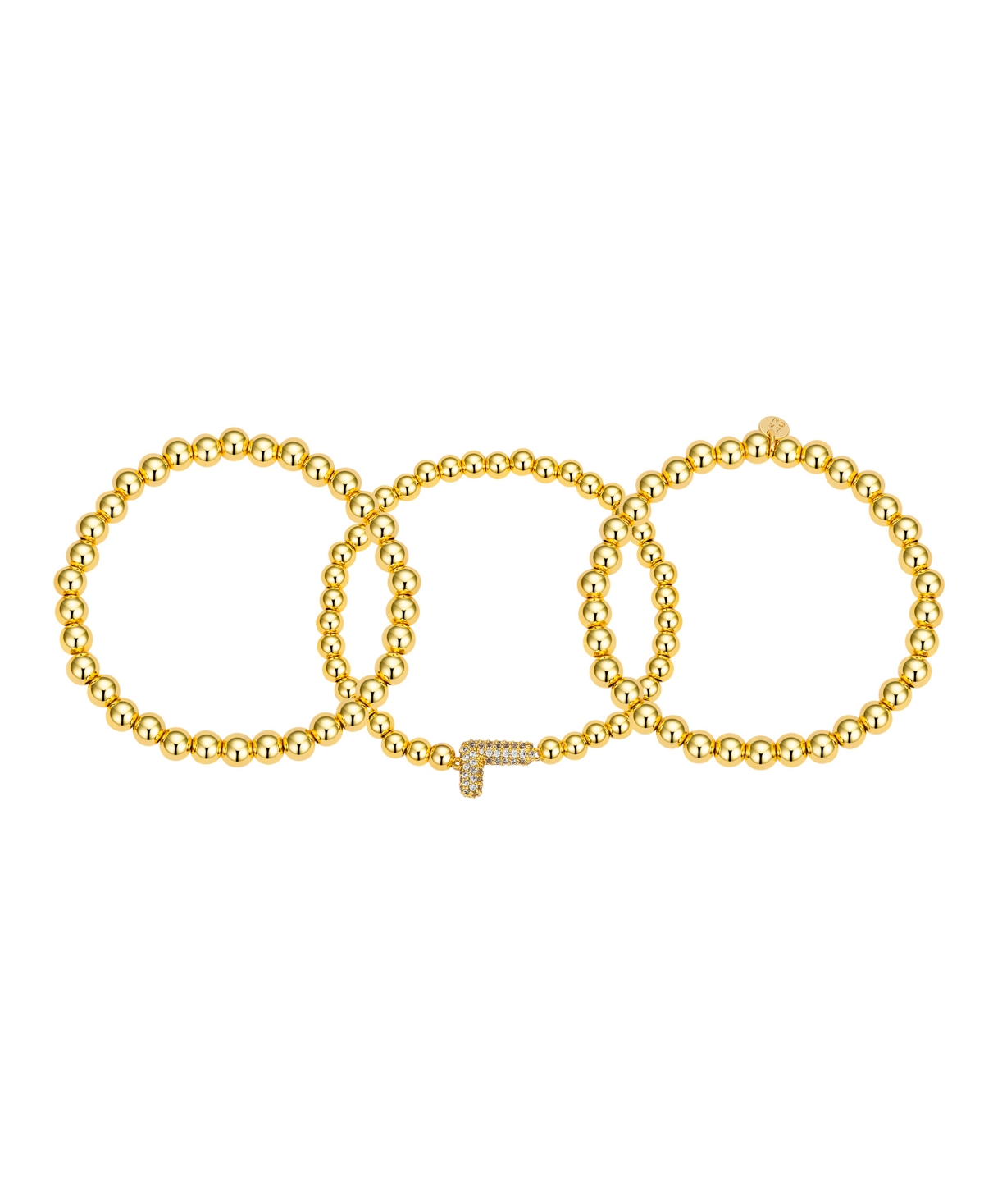 Click here for Unwritten Cubic Zirconia Bubble Initial Stretch Br... prices