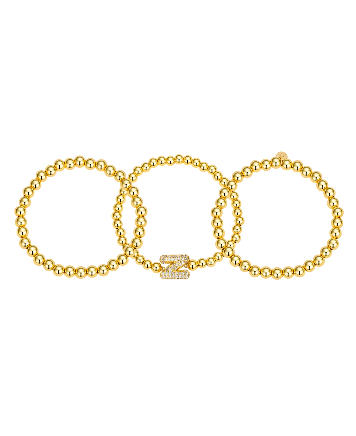 Click here for Unwritten Cubic Zirconia Bubble Initial Stretch Br... prices