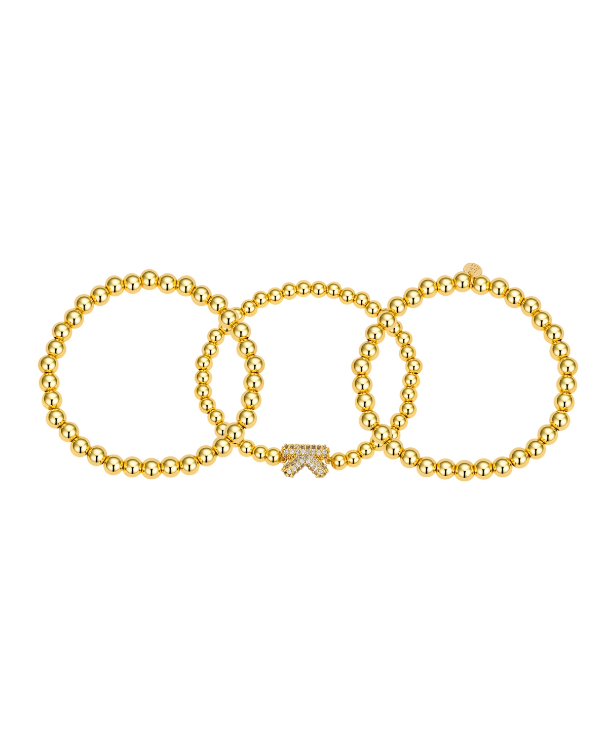 Click here for Unwritten Cubic Zirconia Bubble Initial Stretch Br... prices