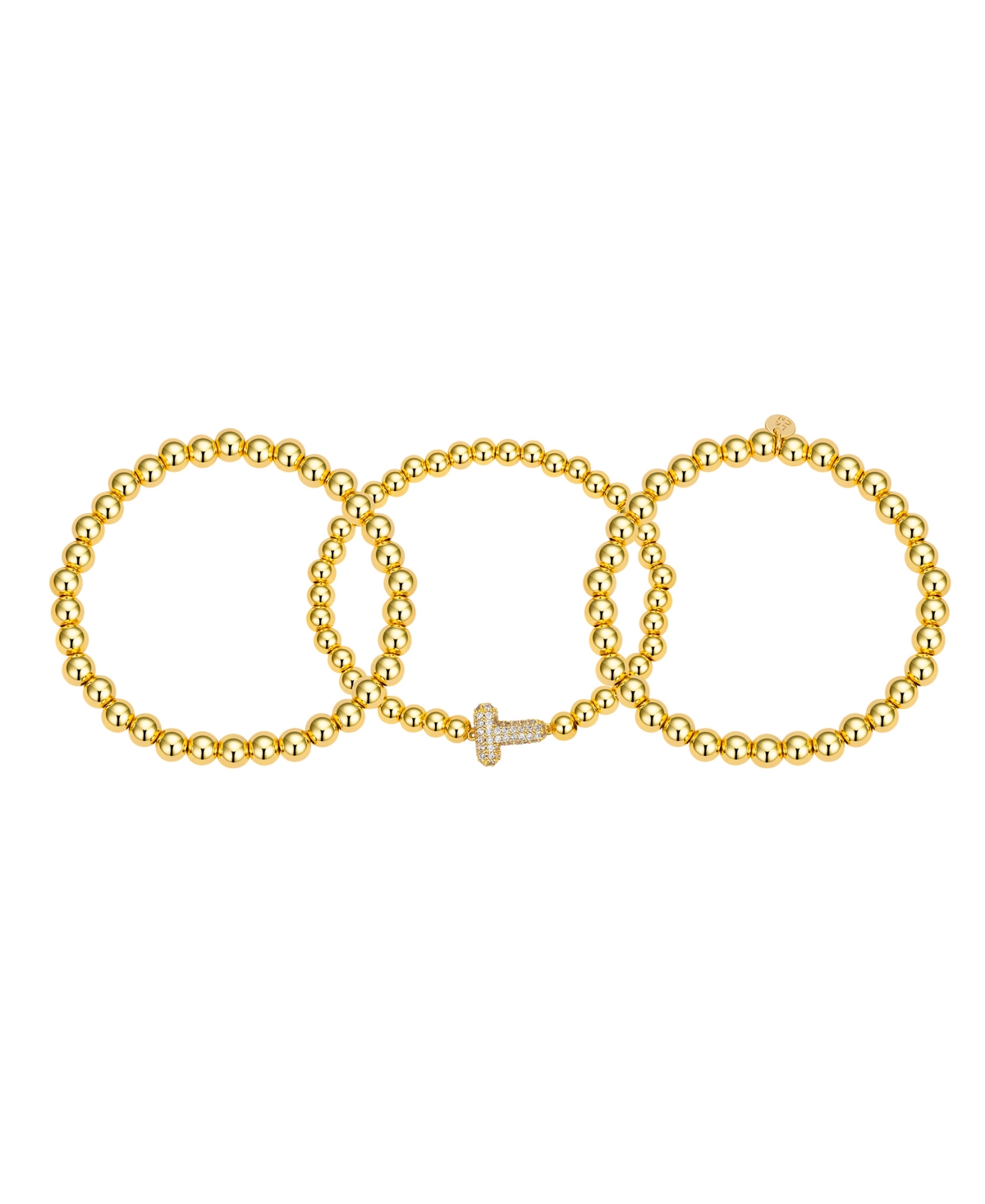 Click here for Unwritten Cubic Zirconia Bubble Initial Stretch Br... prices