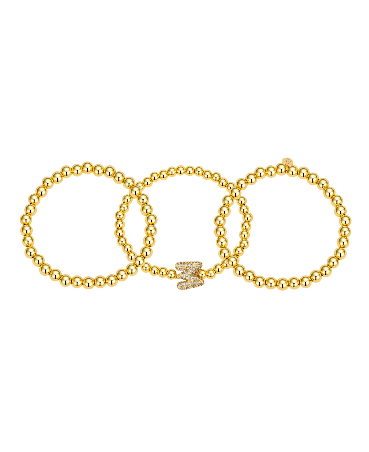 Click here for Unwritten Cubic Zirconia Bubble Initial Stretch Br... prices