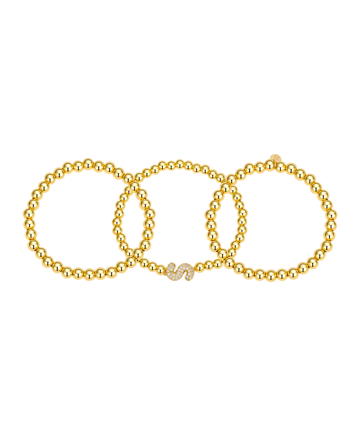 Click here for Unwritten Cubic Zirconia Bubble Initial Stretch Br... prices