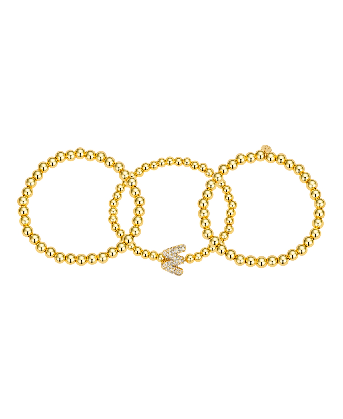 Click here for Unwritten Cubic Zirconia Bubble Initial Stretch Br... prices