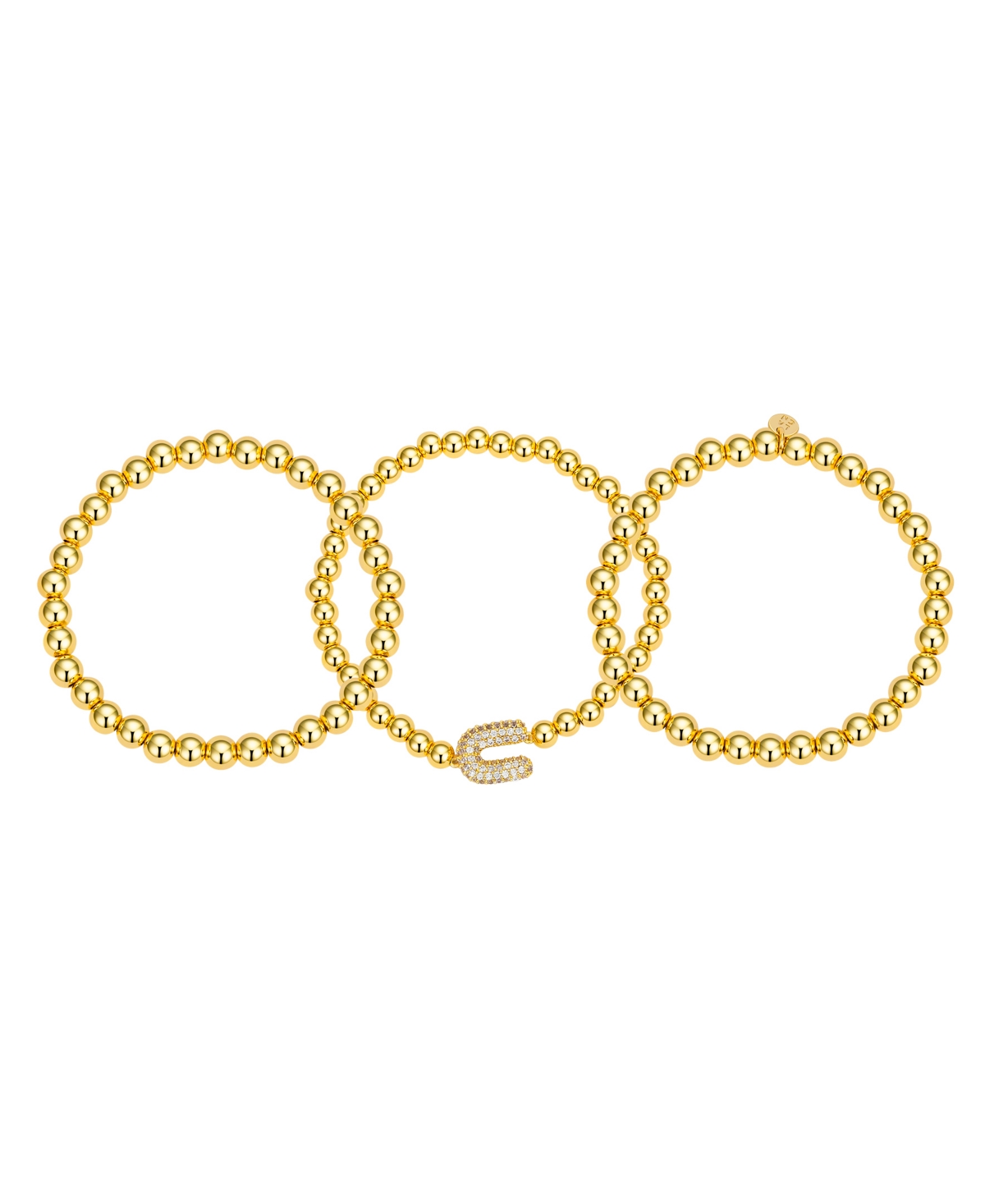 Click here for Unwritten Cubic Zirconia Bubble Initial Stretch Br... prices