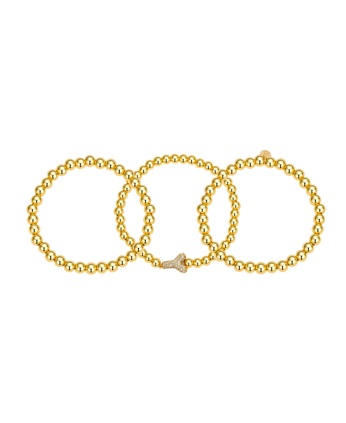 Click here for Unwritten Cubic Zirconia Bubble Initial Stretch Br... prices