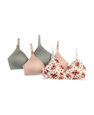Tahari Girls Molded Wireless Training Bra 3-Pack - Macy's