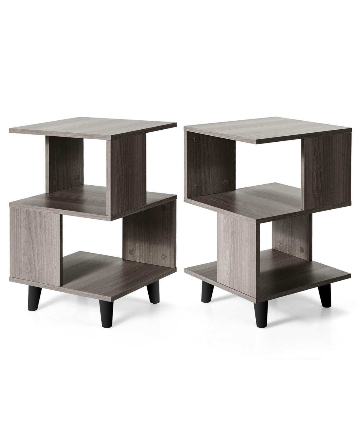Click here for Gymax 2 Pcs Nightstand Set Modern Side End Table S... prices