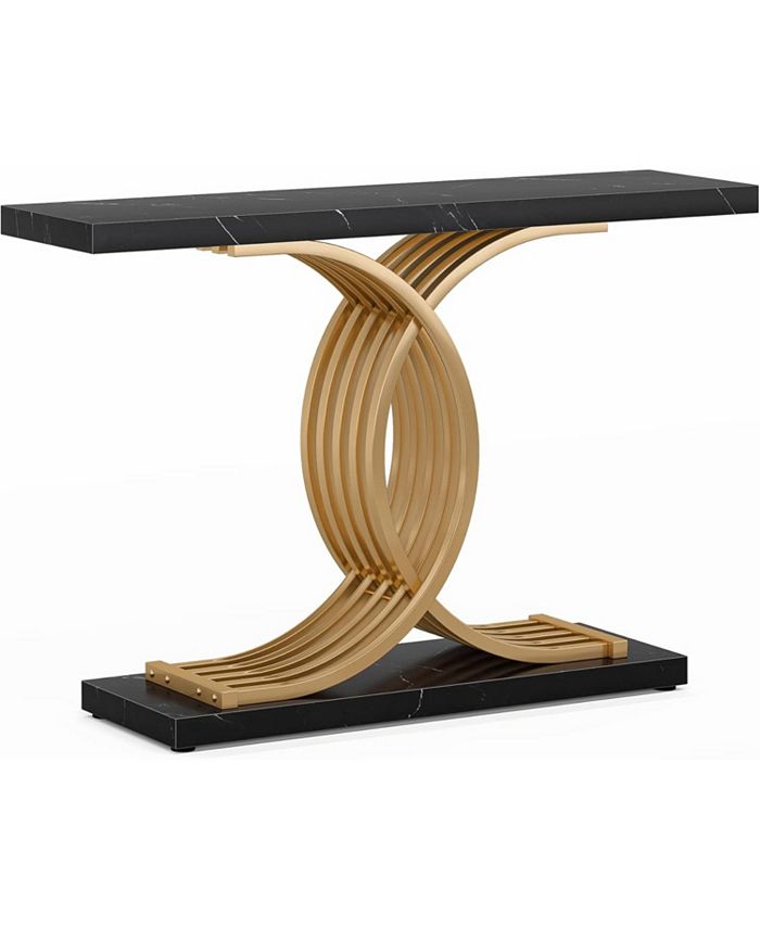 Tribesigns Gold Entryway Table, Modern 39-Inch Console/Accent Table ...