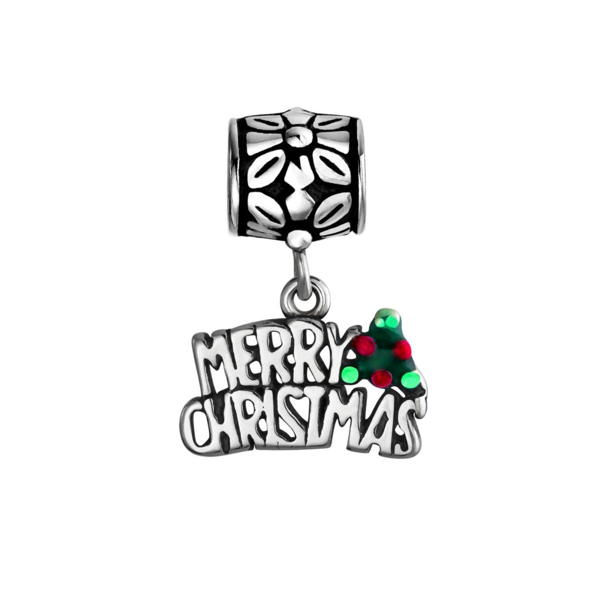 Click here for Bling Jewelry Holly Leaf Dangling Word "Merry... prices