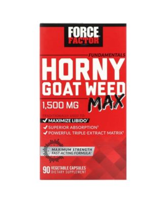 Force Factor Fundamentals Weed Max 1 500 mg - 90 Vegetable Capsules ...