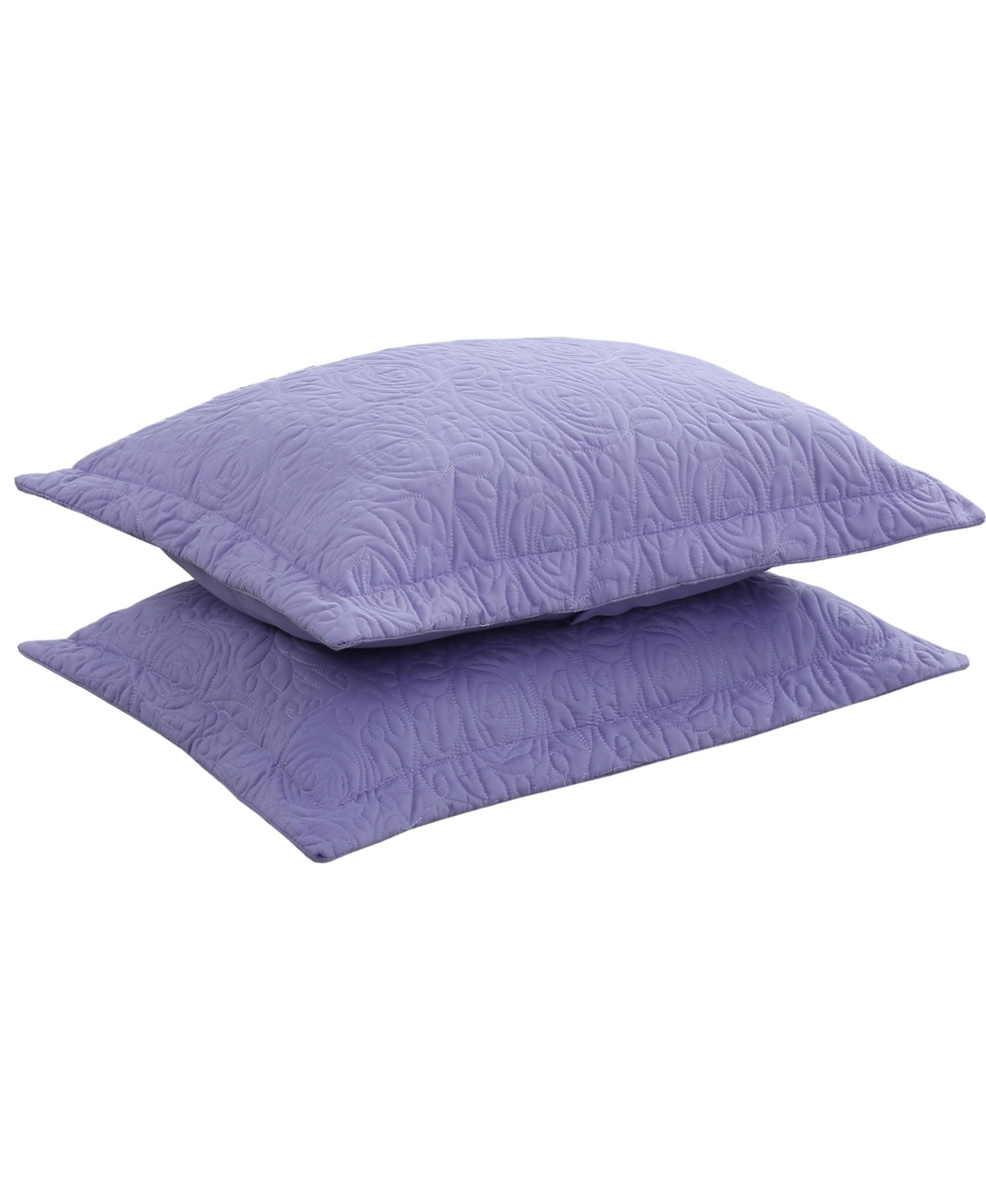 Click here for MarCielo 2 Pcs Embroidered Pillow Shams-King - Lav... prices