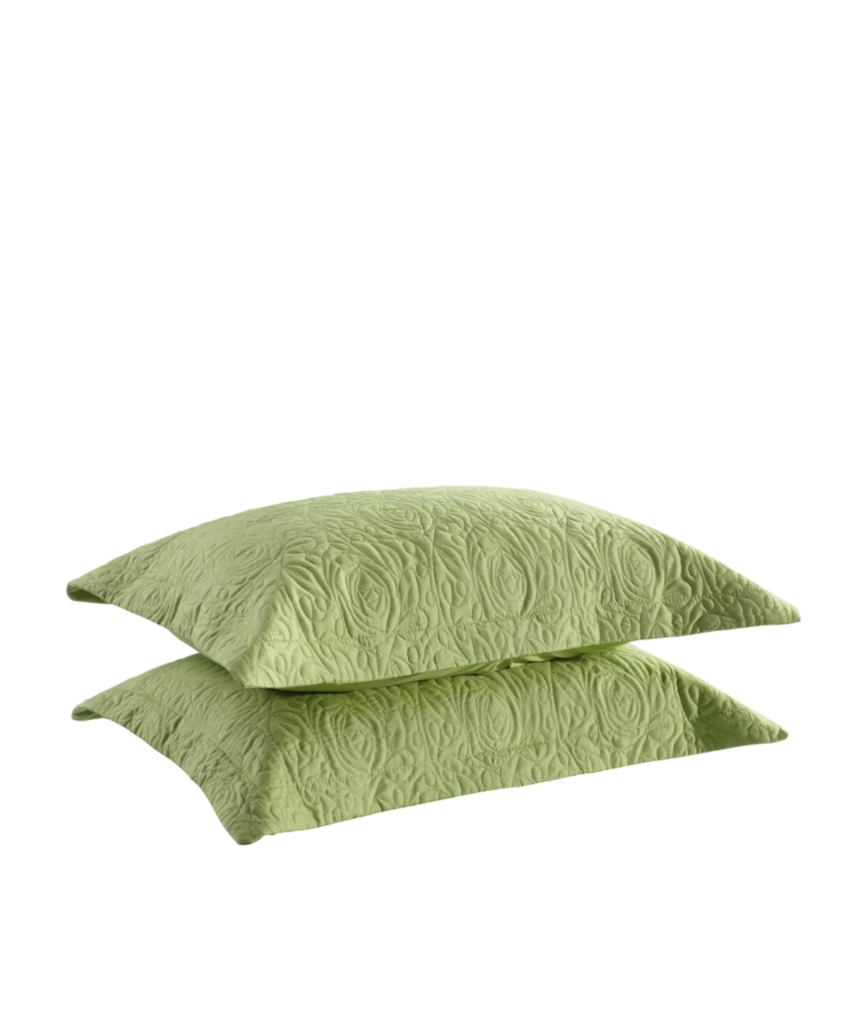 Click here for MarCielo 2 Pcs Embroidered Pillow Shams-King - Gre... prices