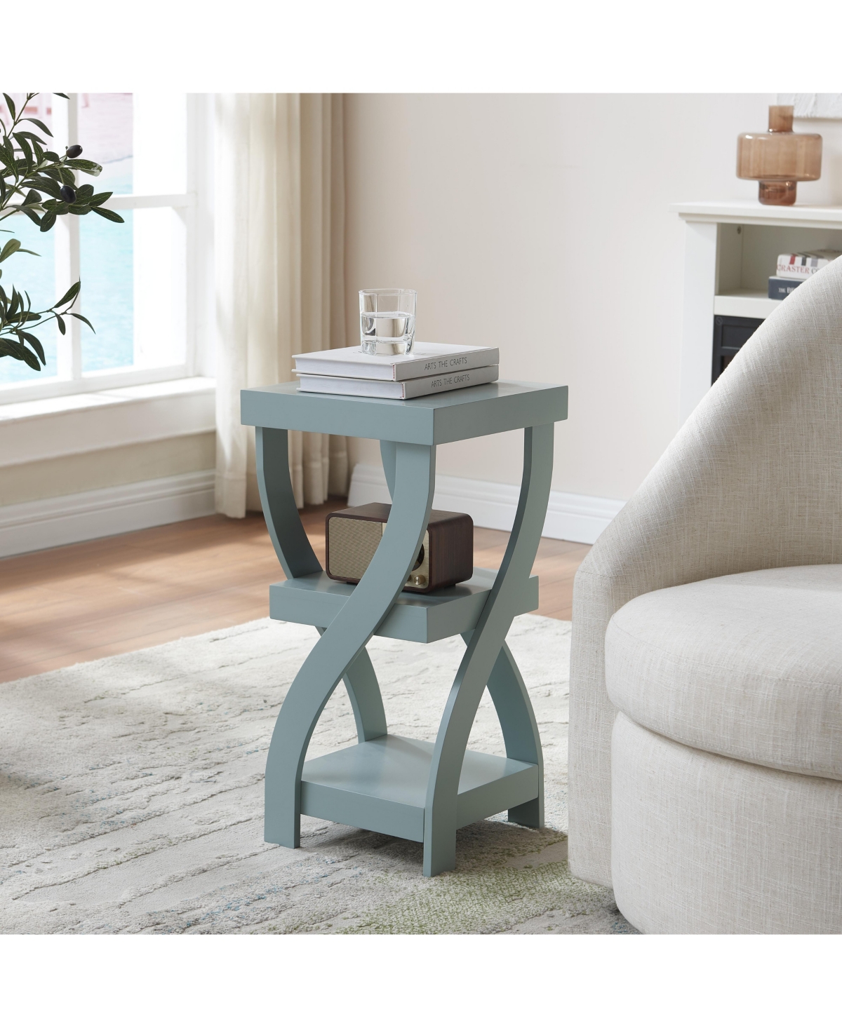 Click here for Kings Brand Furniture 3 Tier End Table - Square En... prices