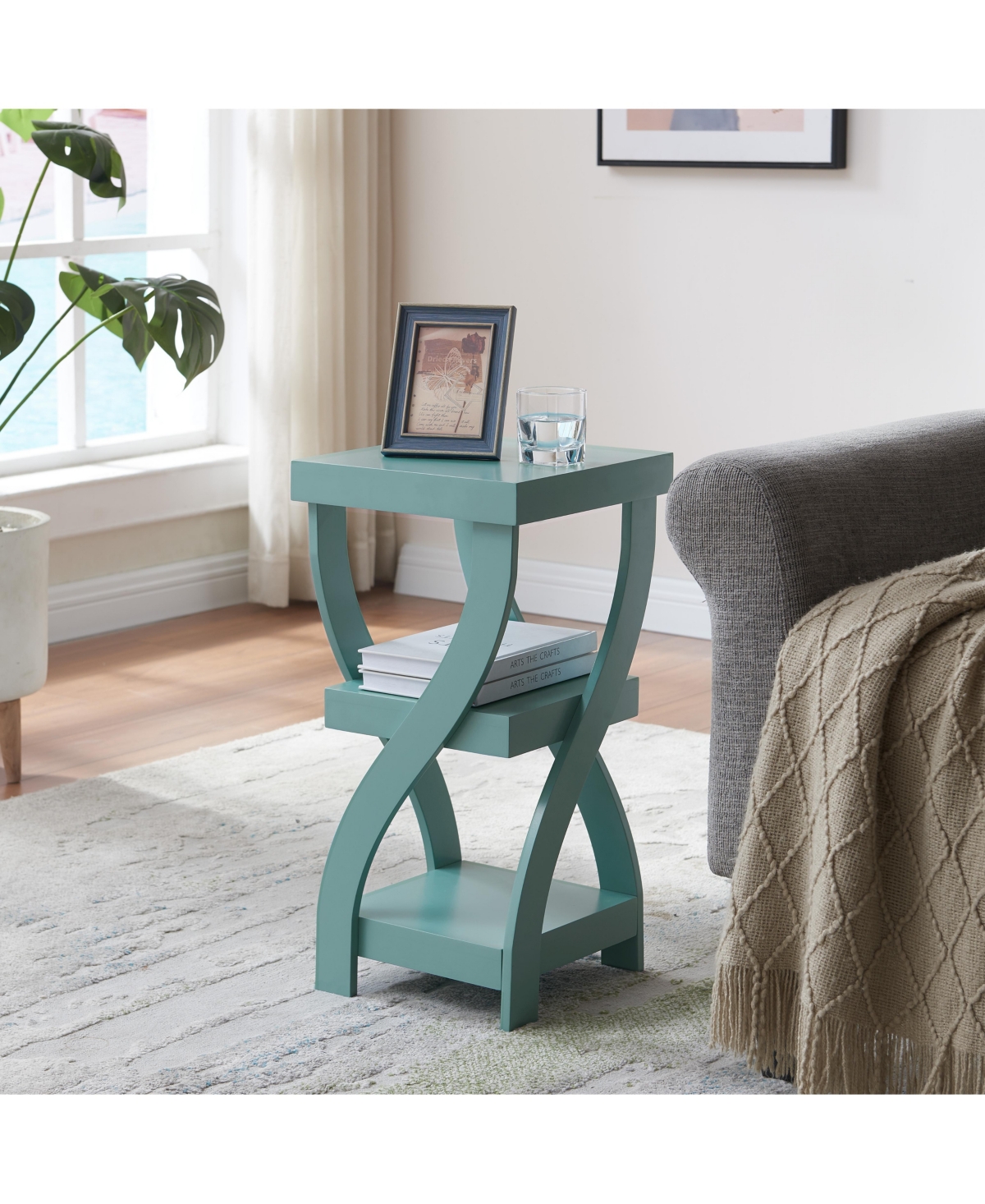 Click here for Kings Brand Furniture 3 Tier End Table - Square En... prices