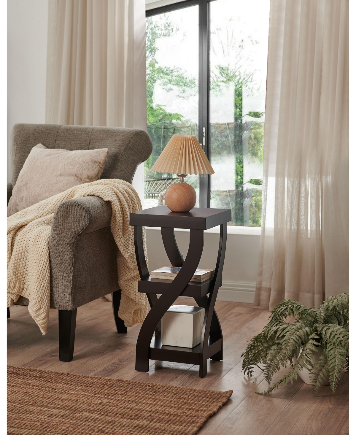 Click here for Kings Brand Furniture 3 Tier End Table - Square En... prices