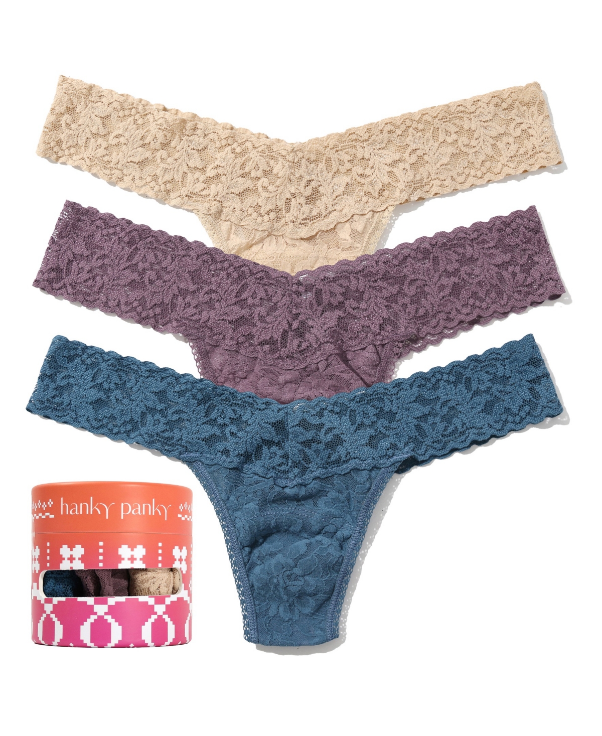 Click here for Hanky Panky Womens Holiday 3 Pack Low Rise Thong U... prices