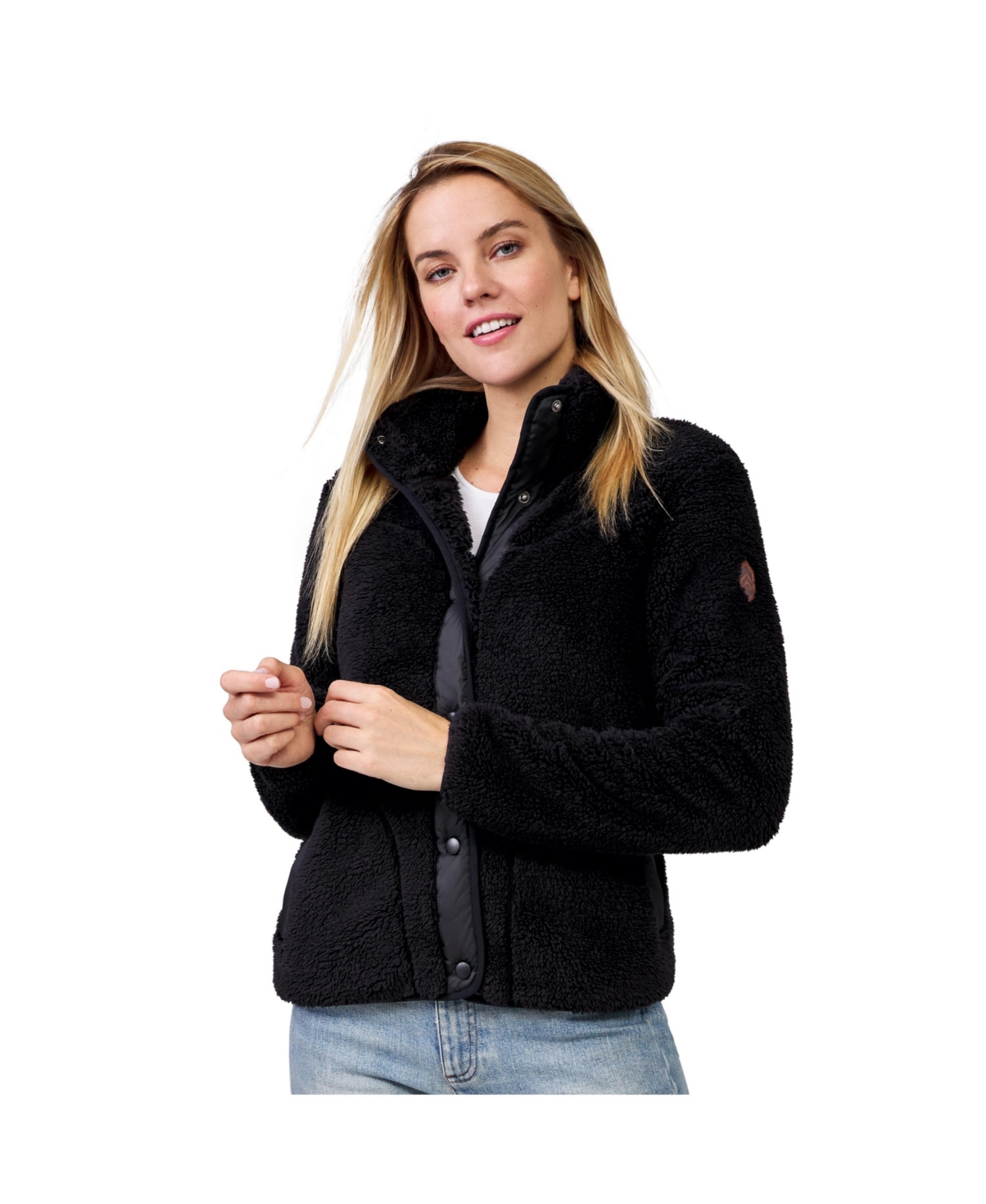 Click here for Free Country Womens Sherpa Butter Pile Button Fron... prices