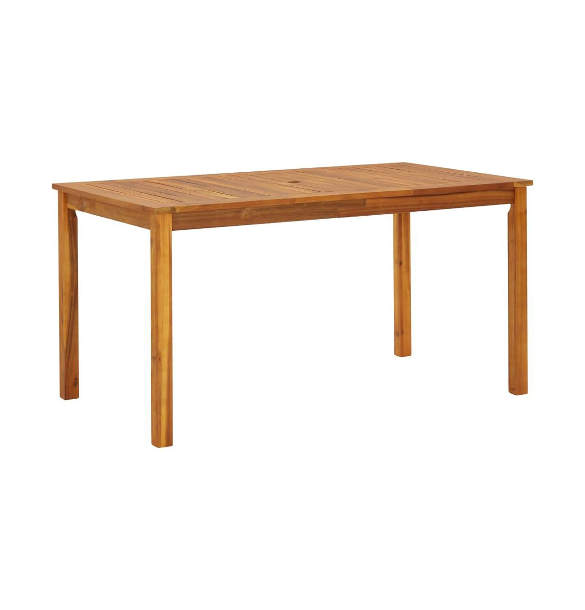 Click here for vidaXL Patio Table 55.1x31.5x29.1 Solid Acacia Woo... prices