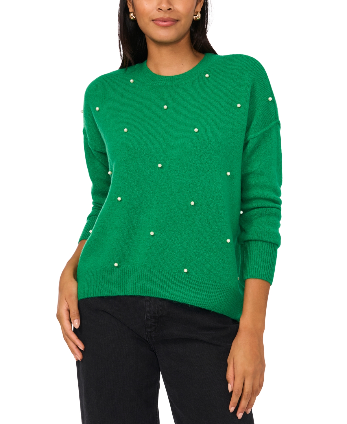 Click here for Sam & Jess Womens Embellished Pearl Crewneck Sweat... prices