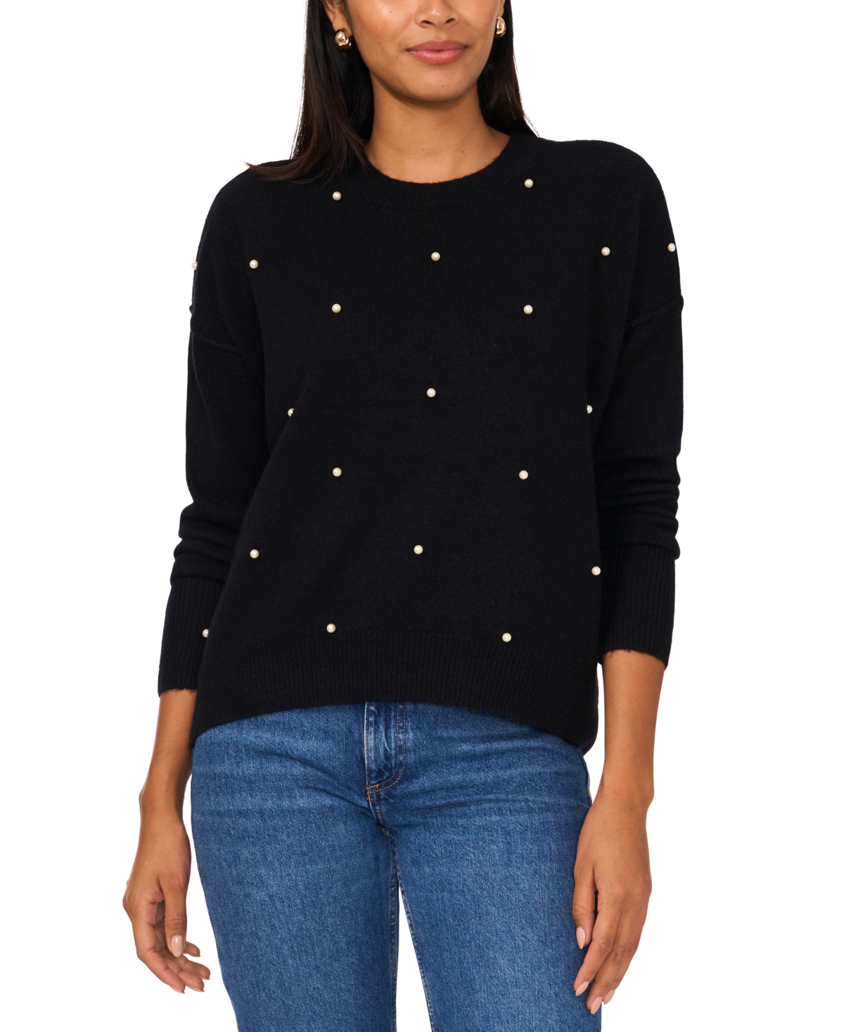 Click here for Sam & Jess Womens Embellished Pearl Crewneck Sweat... prices