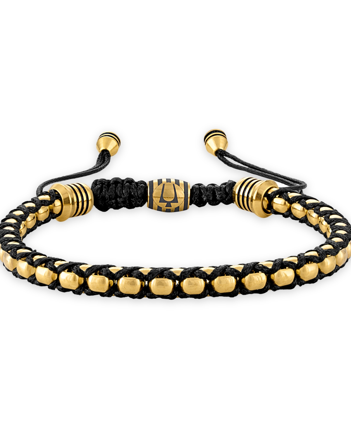 Click here for Bulova Gold-Tone Icon Beaded Bolo Bracelet - Gold-... prices