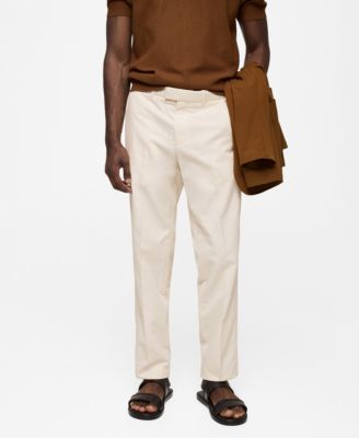 Mango Men's Regular Cotton Pants - Macy's