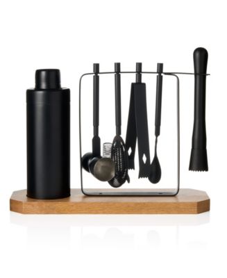 Godinger Ebony Bar Tools, Set of 7 - Macy's