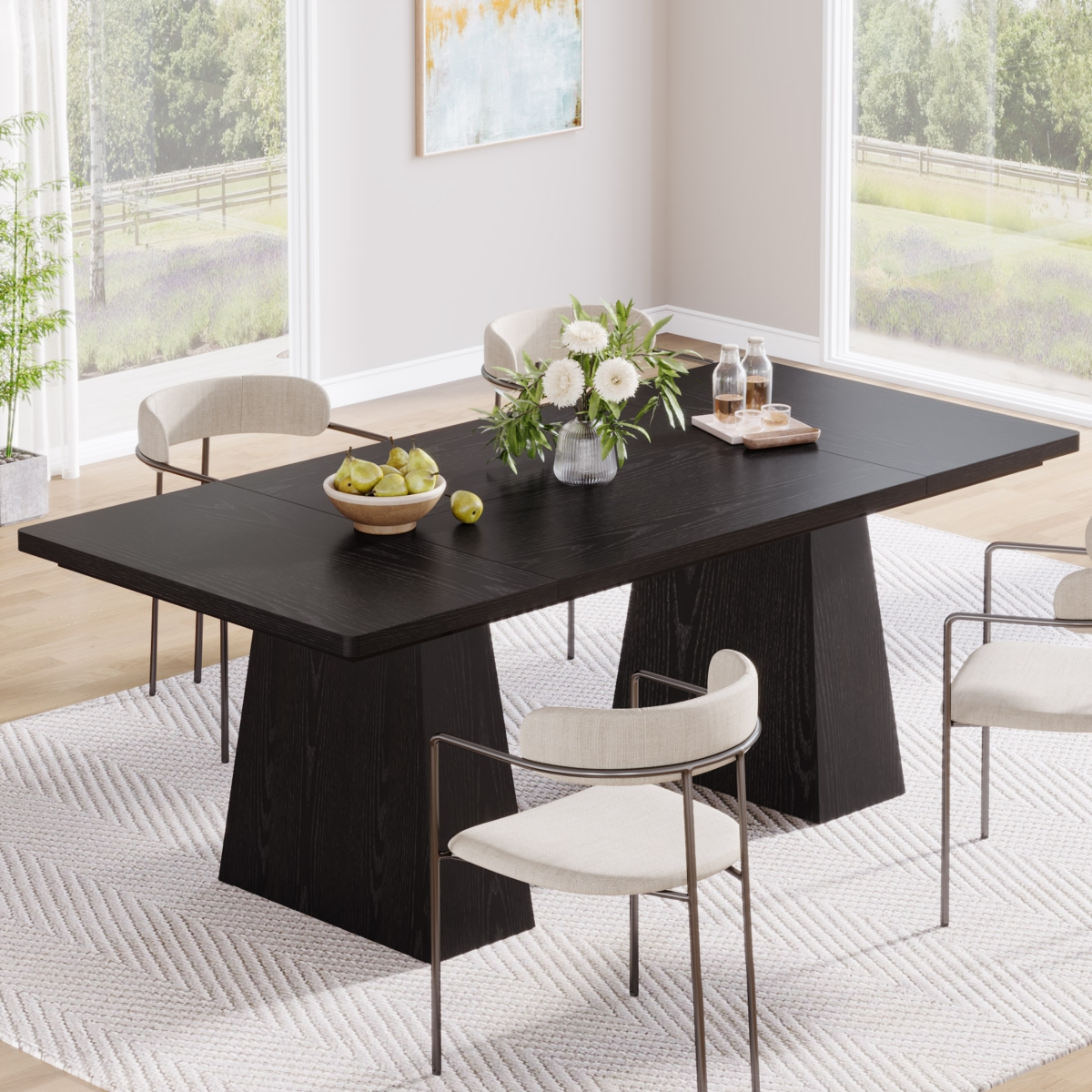 Click here for Tribesigns 63-Inch Farmhouse Dining Table  Dining... prices