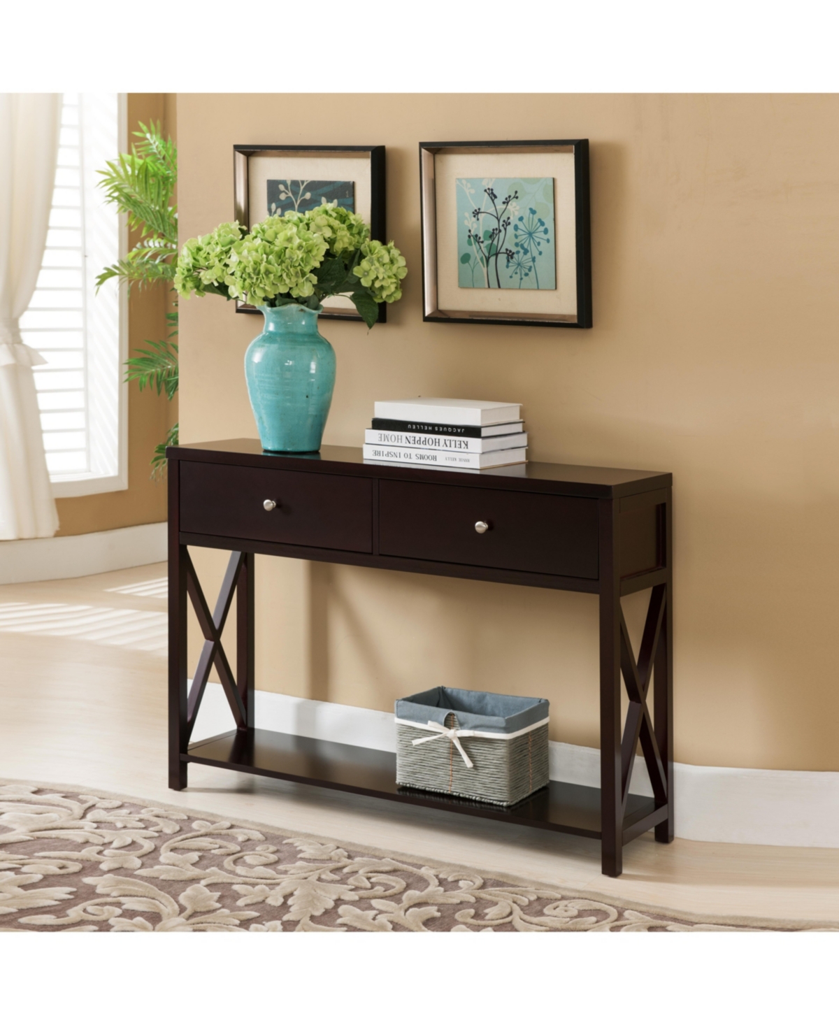 Click here for Kings Brand Furniture Console Sofa Entryway Table... prices