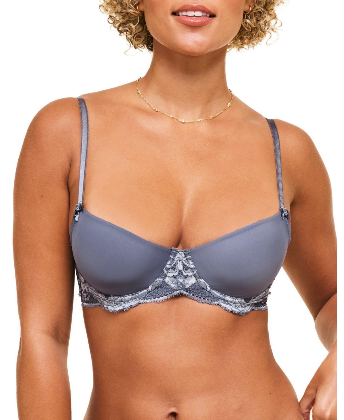 Click here for Adore Me Womens Missy Unlined Demi Bra - Dark grey prices