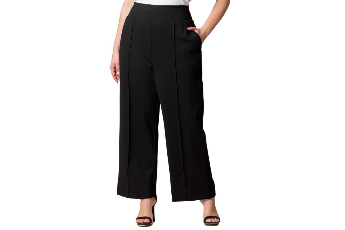 Click here for Kiyonna Womens Plus Size Polished Ponte Wide Leg P... prices