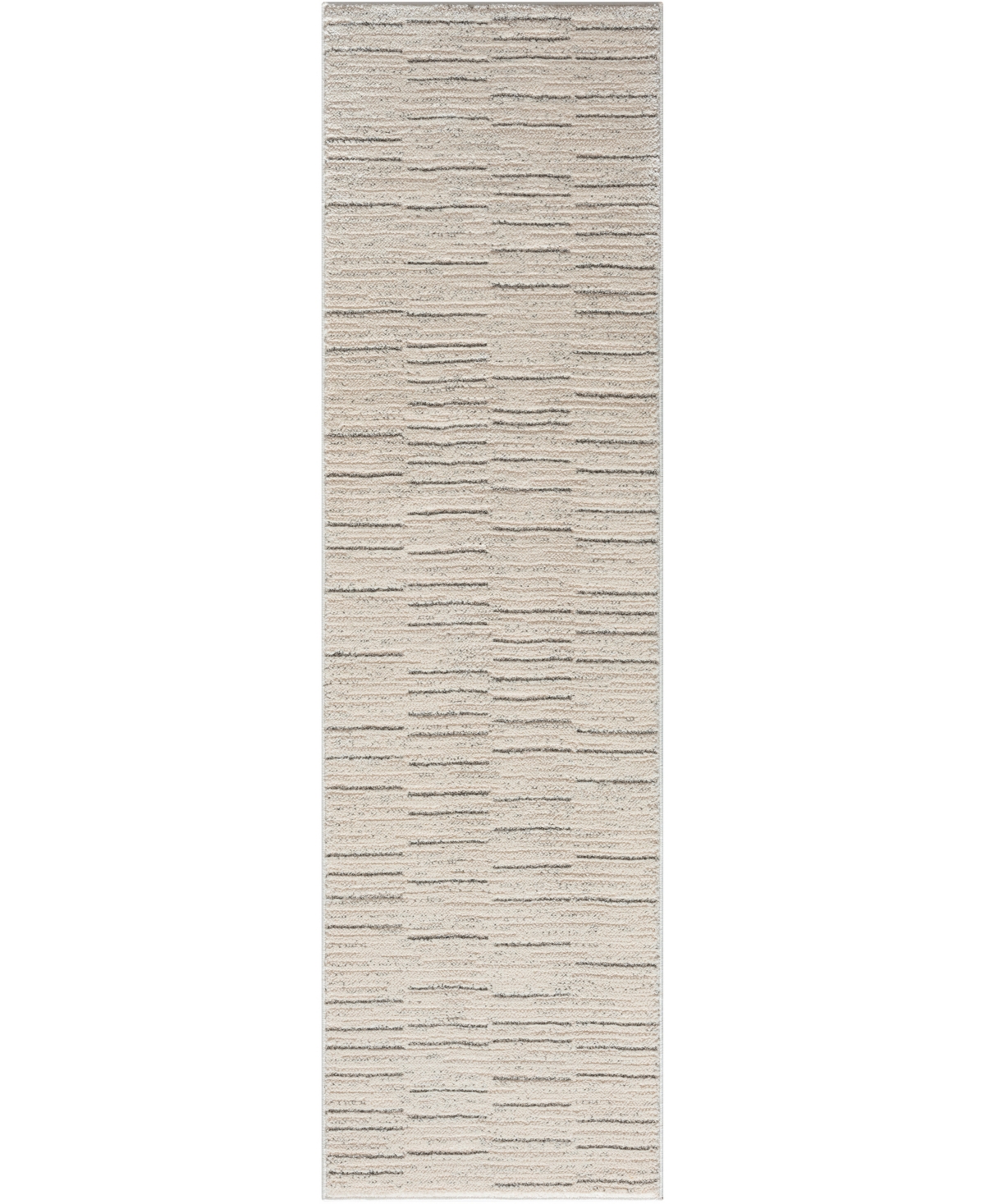 Nourison Home Andes AND02 22x76 Runner Area Rug - Ivory/Gray