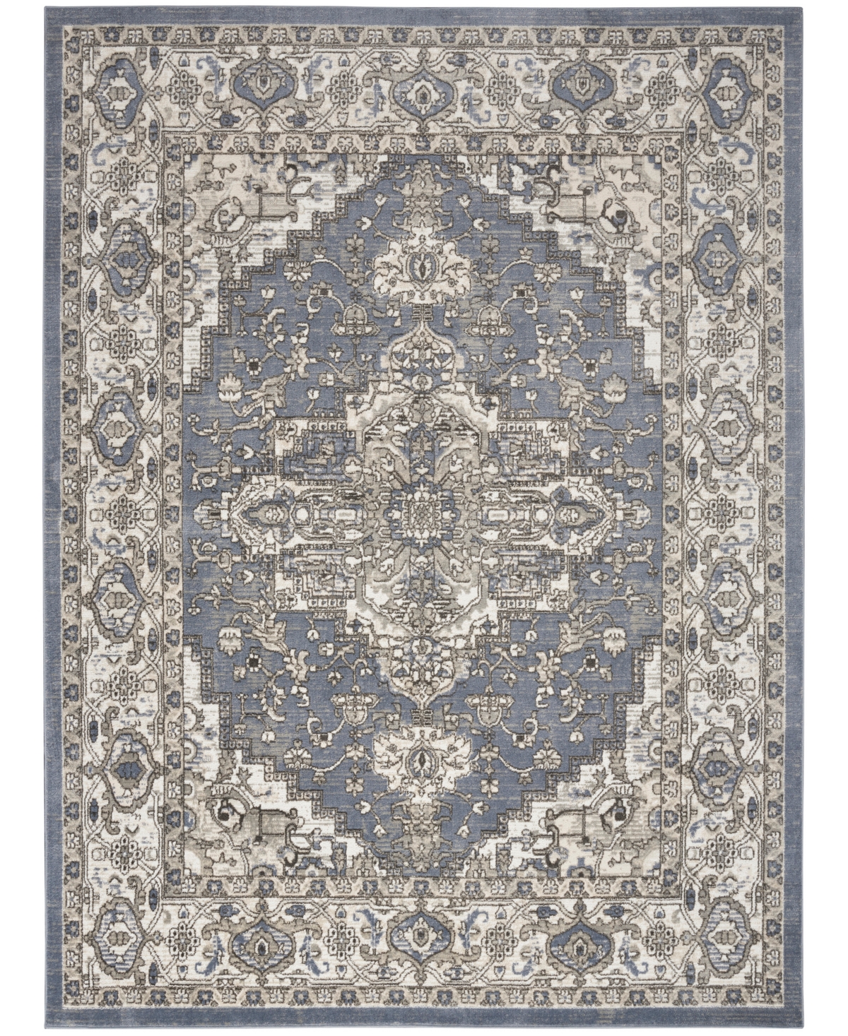 Click here for Nourison Home Quarry QUA05 39x59 Area Rug - Blue prices