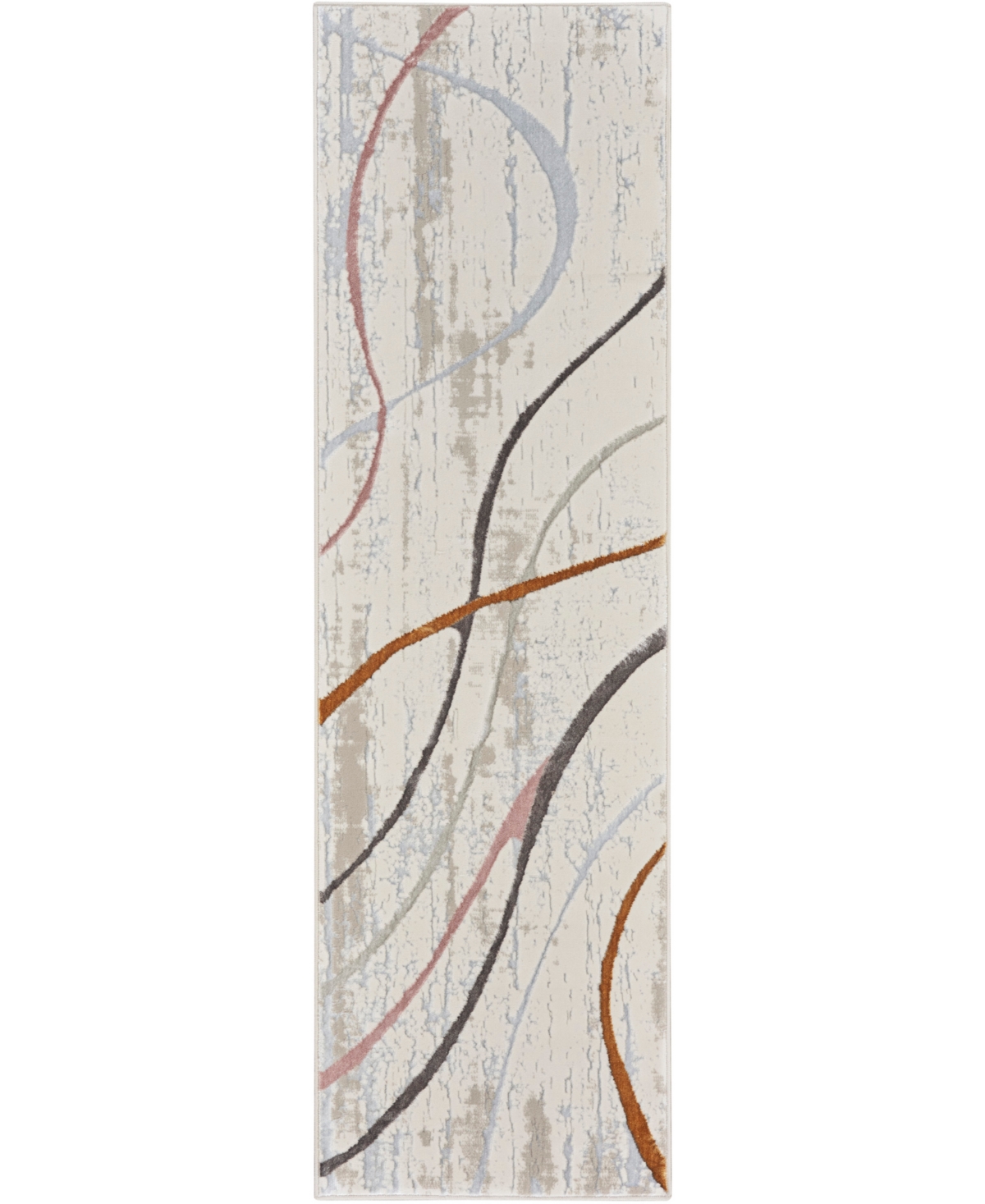 Nourison Home Glitz GLZ01 23x76 Runner Area Rug - Ivory