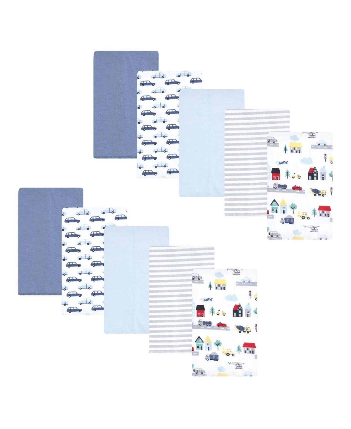 Click here for Hudson Baby Boys Ten-Piece Cotton-Poly Flannel Bur... prices