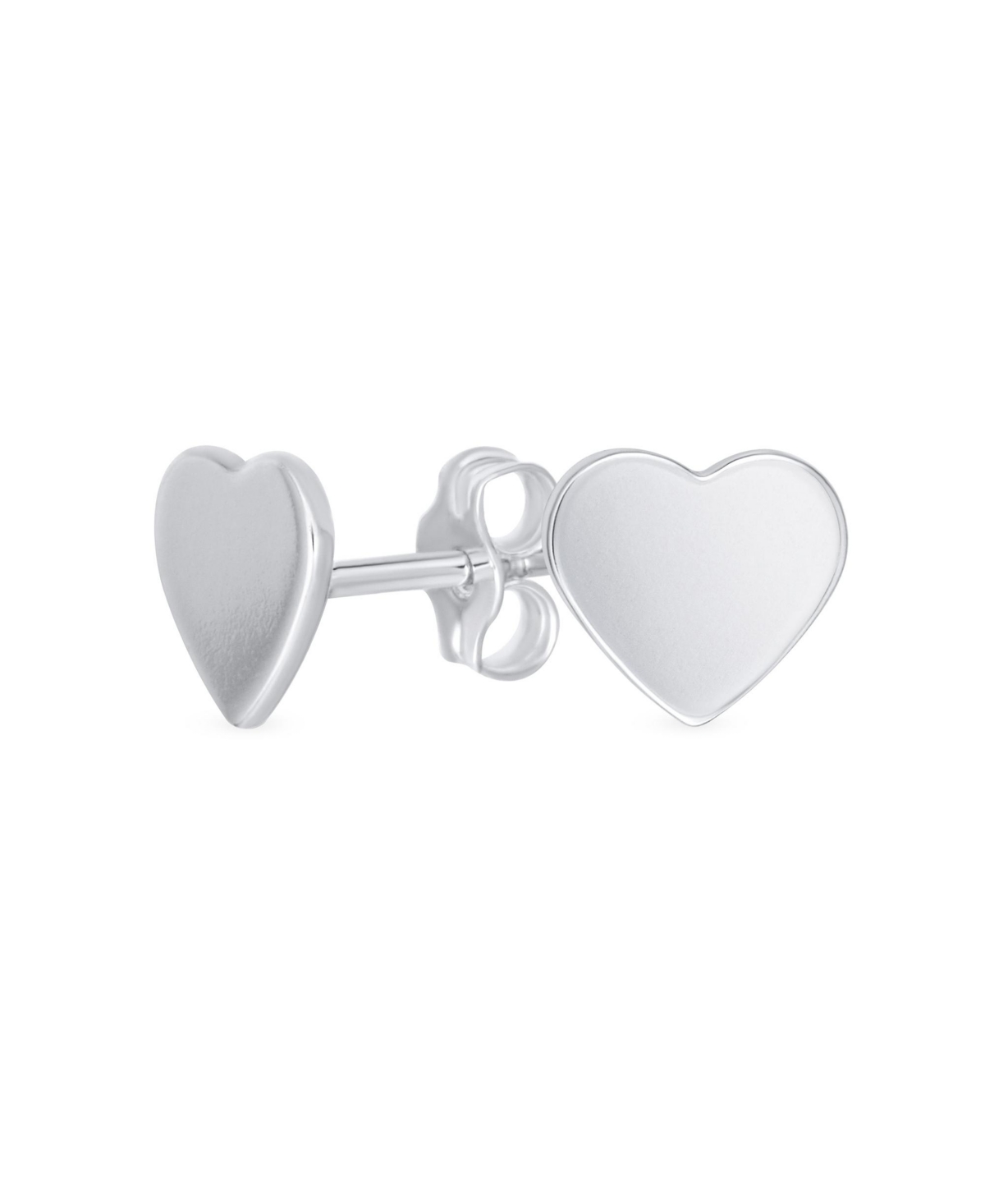 Click here for Bling Jewelry Simple Plain Initial Heart Shape Stu... prices