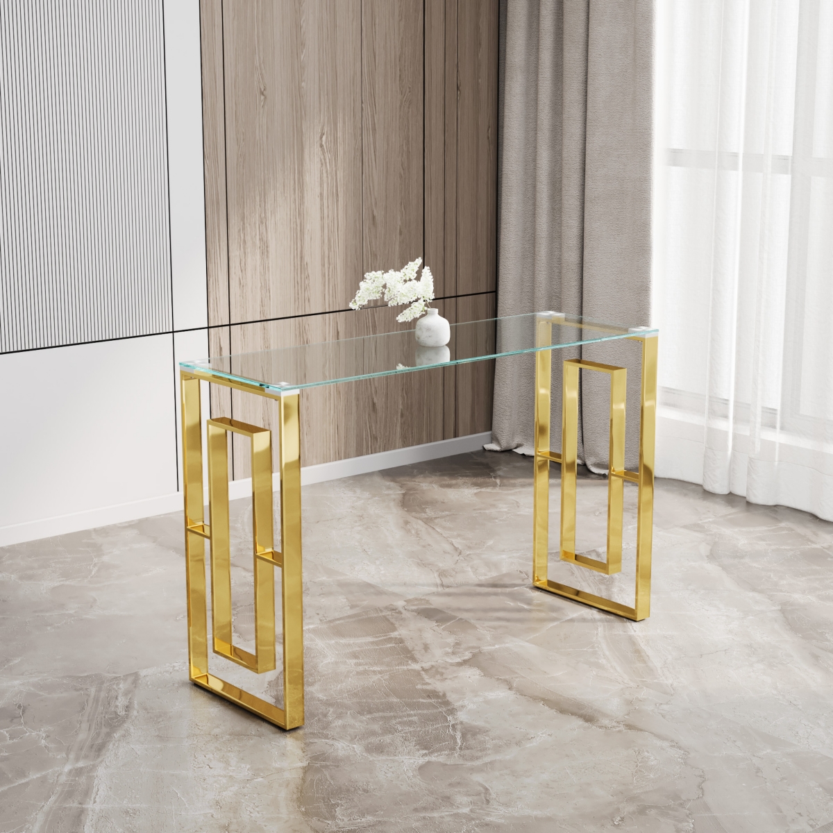 Click here for Streamdale Furniture Console Table Stainless Steel... prices