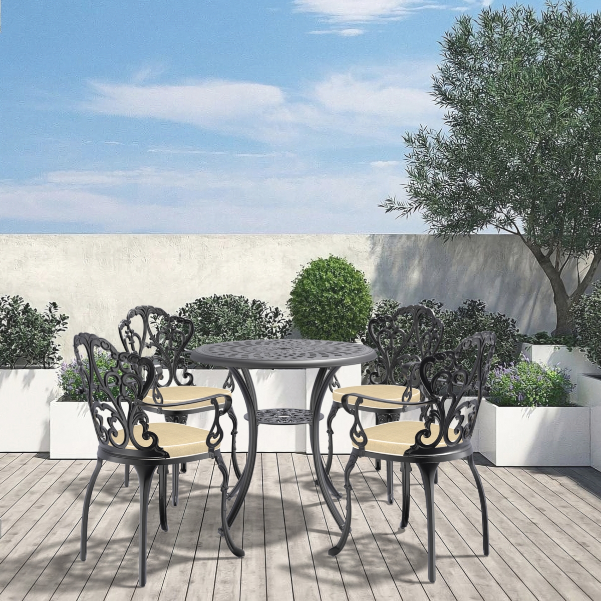 Click here for Streamdale 5-Piece Patio Furniture Set with Cushio... prices