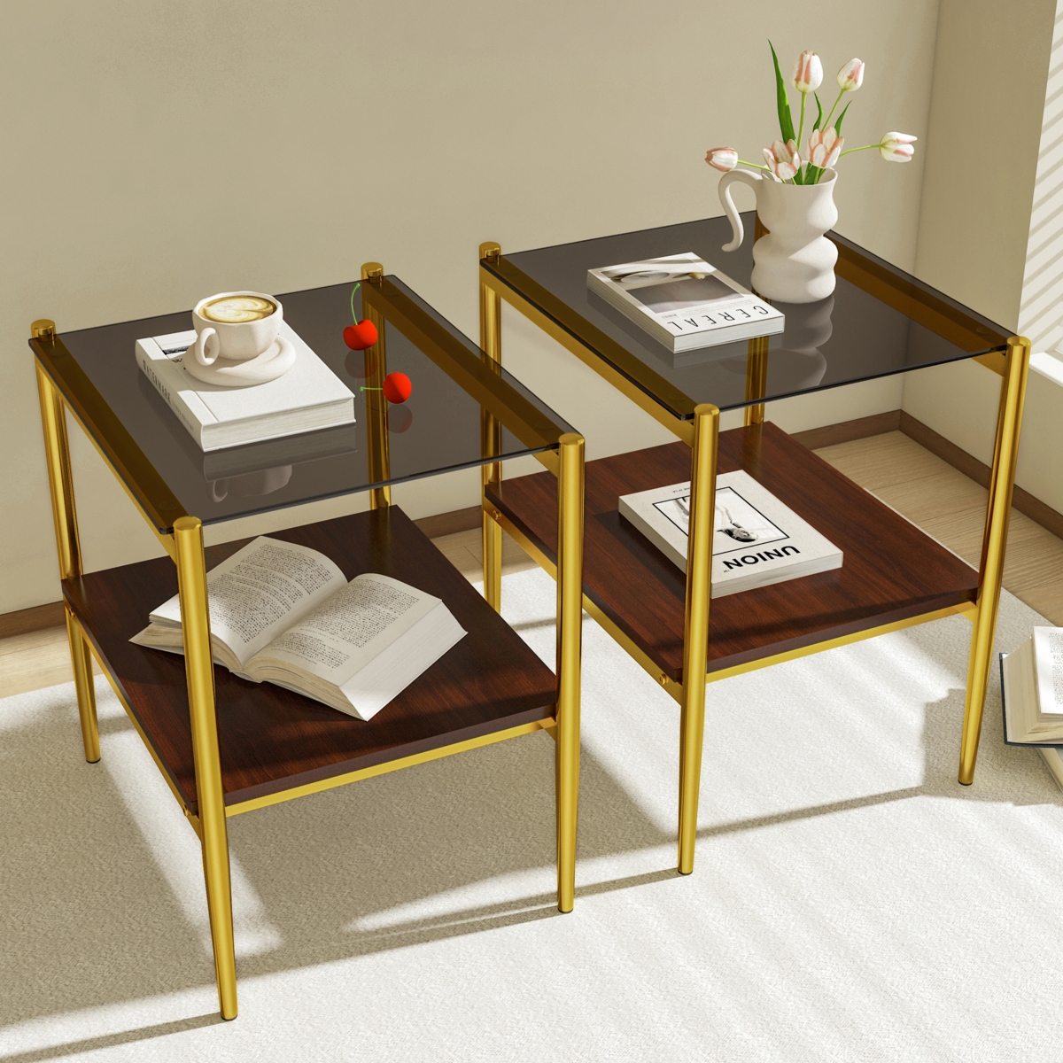Click here for Streamdale Furniture Set of 2 Rectangle End Table... prices