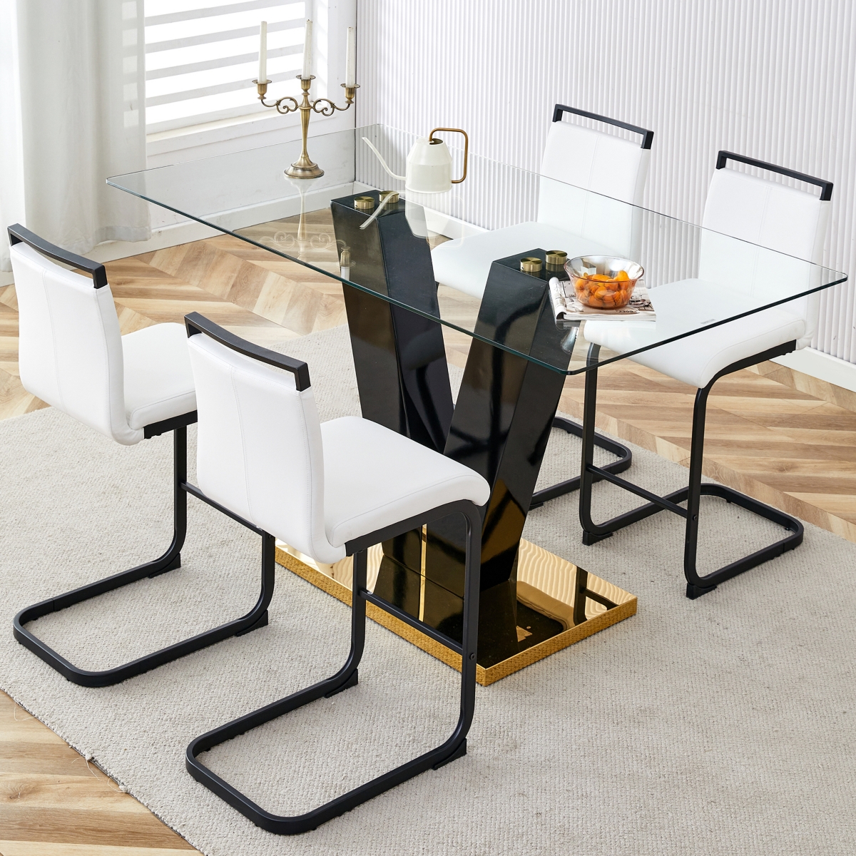 Click here for Streamdale Furniture Table and chair set. A rectan... prices