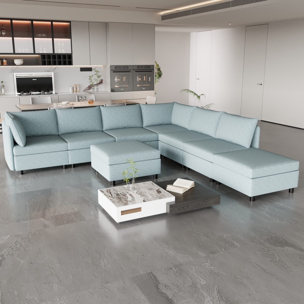 Click here for Streamdale Furniture Modular Sectional Sofa  Conve... prices