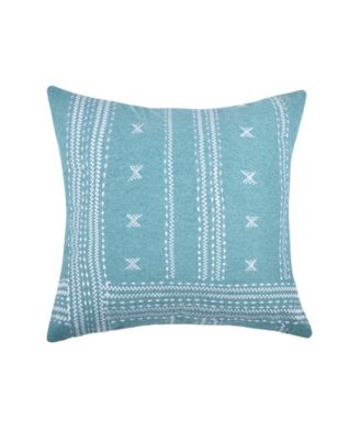 Levtex Maravilla Striped Embroidered Decorative Pillow, 18" x 18" - Macy's