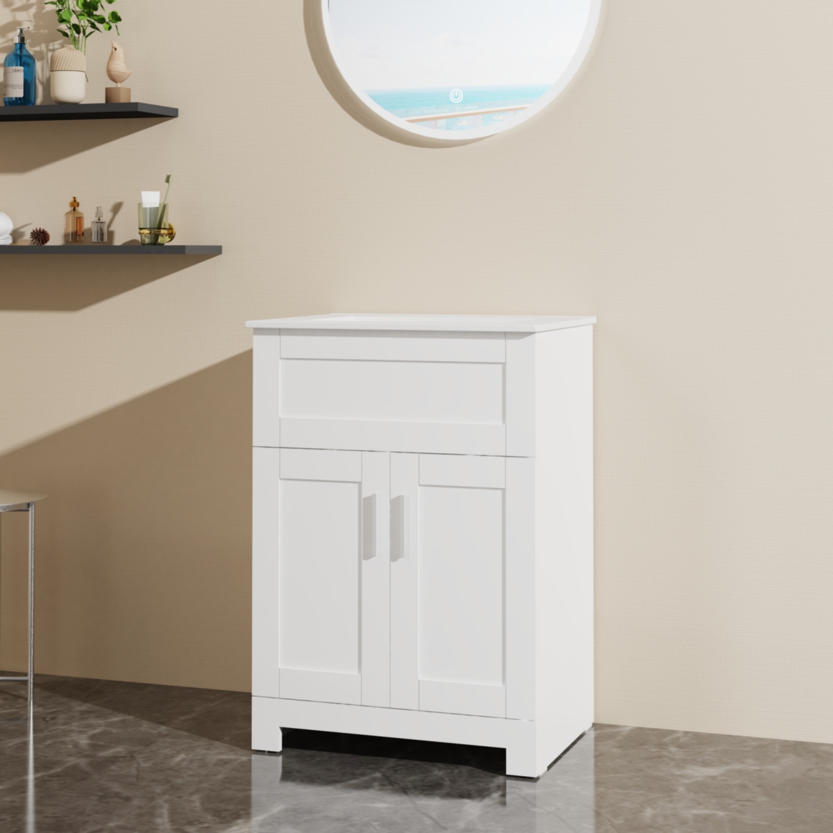 Click here for Goodyo 24" Sink Bathroom Vanity Laundry Cabin... prices