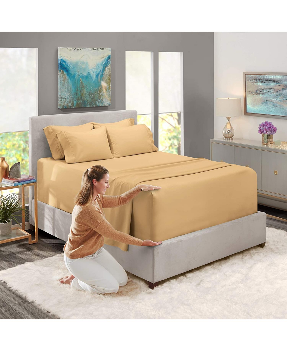 Click here for Ultra Soft Extra Deep Pocket 6 Piece Sheet Sets -... prices