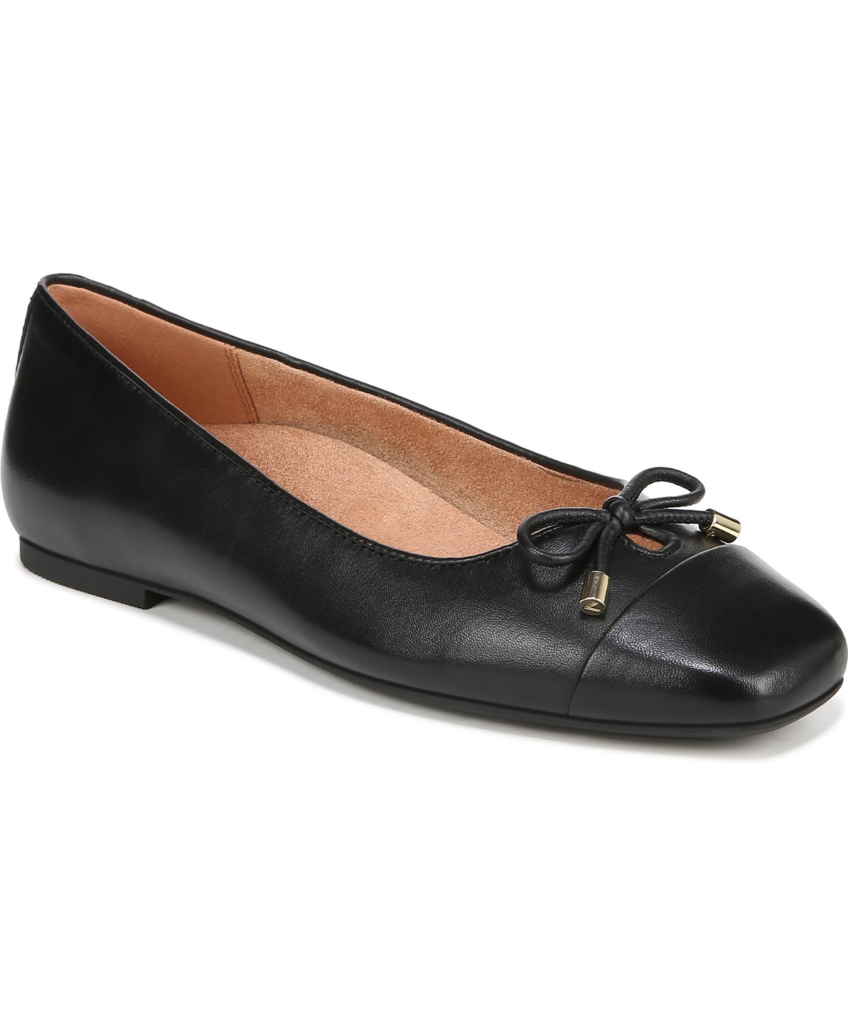 Click here for Vionic Womens Klara Ballet Flats - Black nappa lea... prices