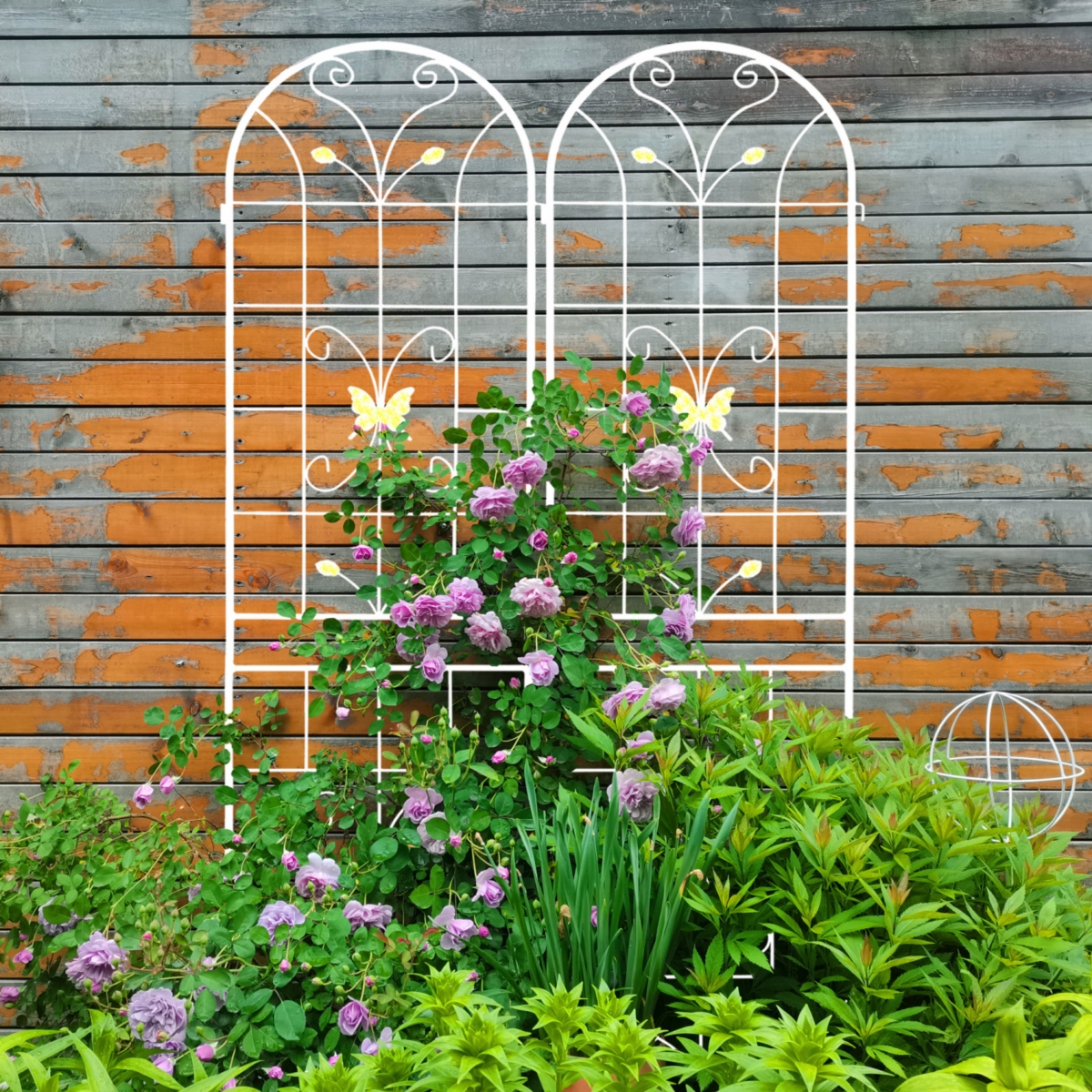 Click here for 4 Pack Metal Garden Trellis 86.7" x 19.7"... prices